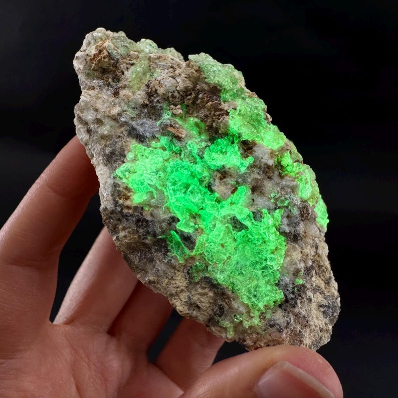 UV Reactive Hyalite Opal | Fluorescent Mineral Specimen From Namibia - Etsy