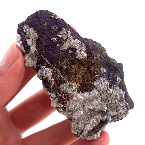 purpurite crystal rough purpurite Namibia raw purpurite Raw Metallic ...