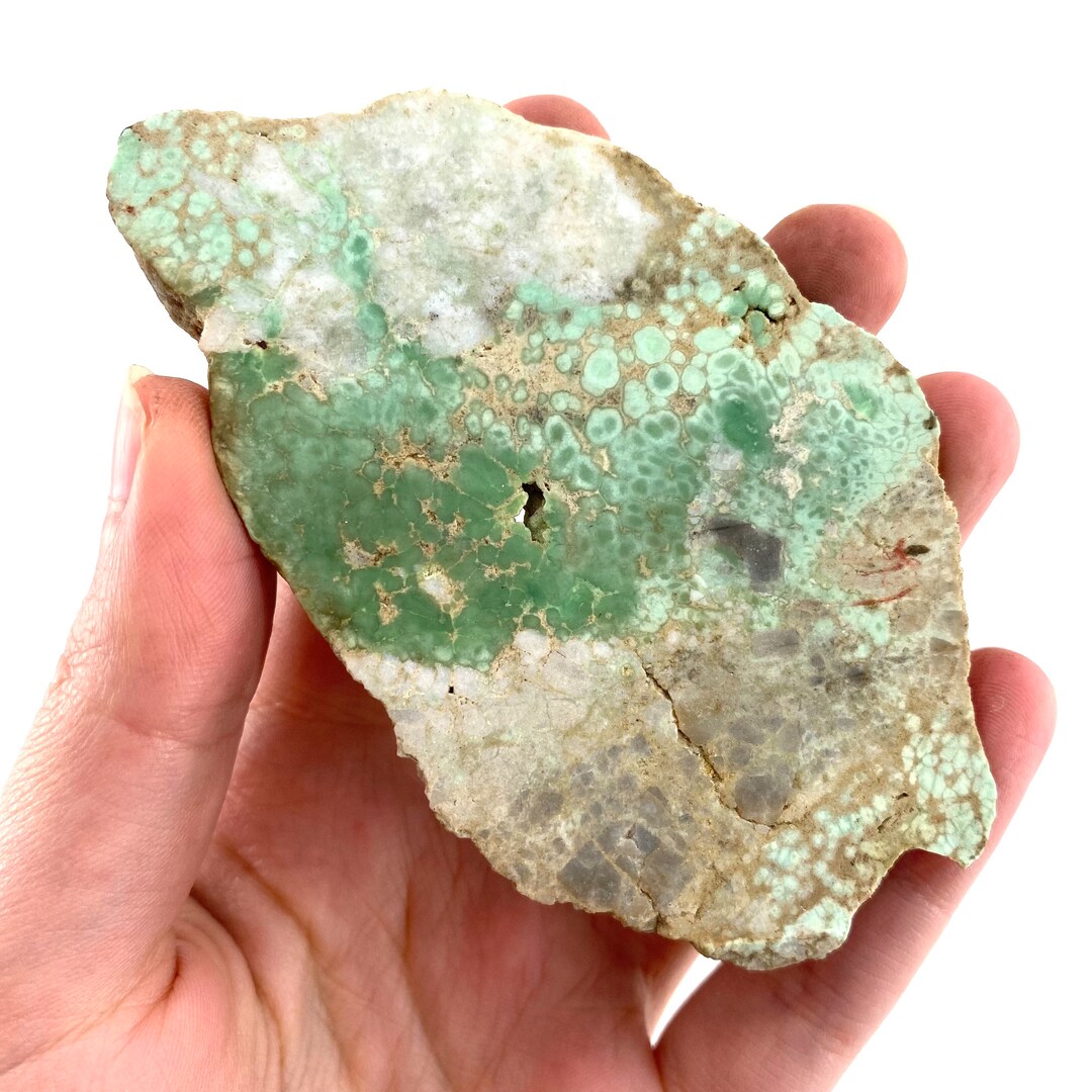 Variscite Slice utah Variscite Crystal Green Variscite - Etsy