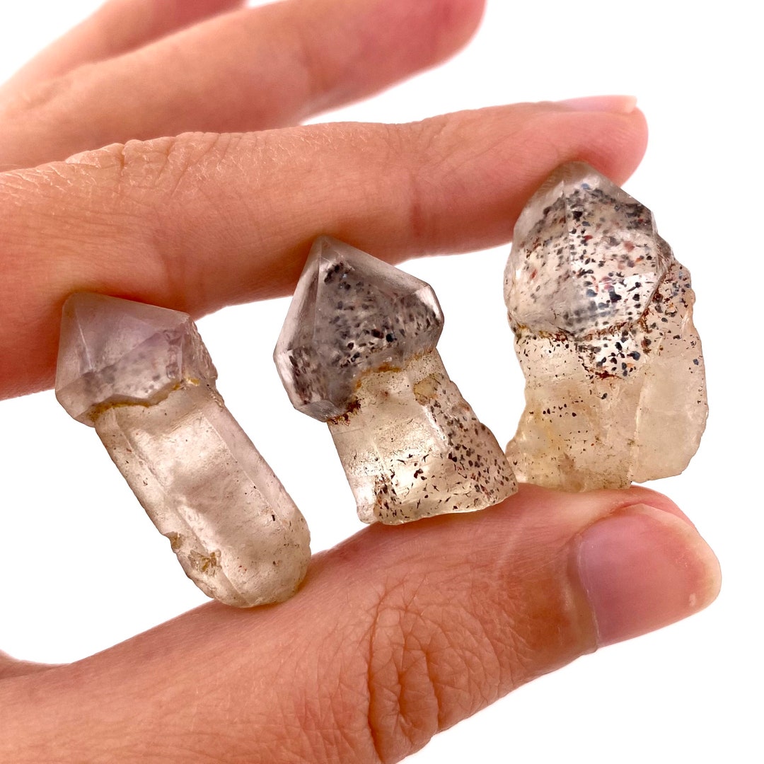 Rare! ONE Hematite Scepter Quartz Point (madagascar), Hematite Quartz, Crystal, Hematite Quartz ...