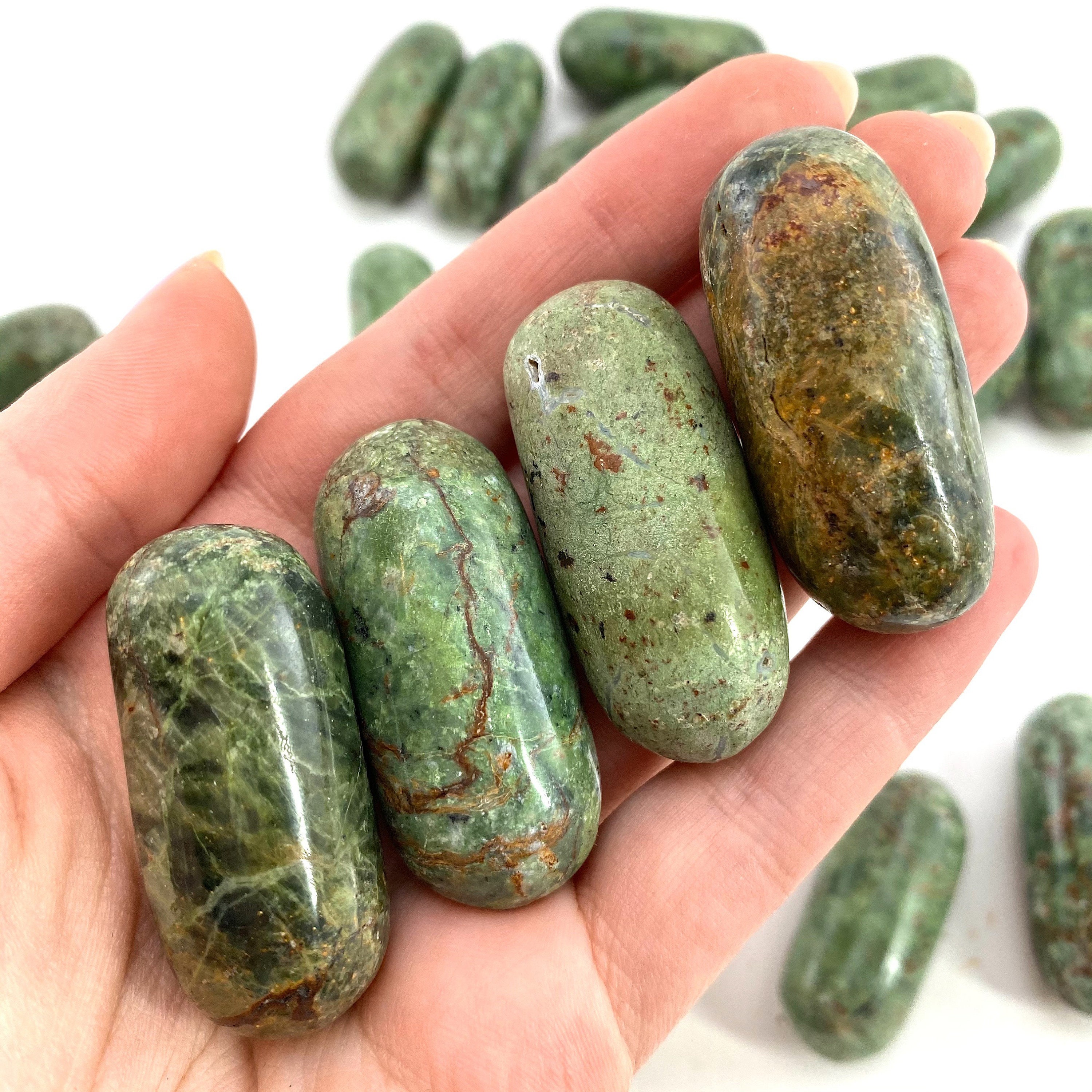 ONE Polished Chrysoprase green chrysoprase tumbled | Etsy