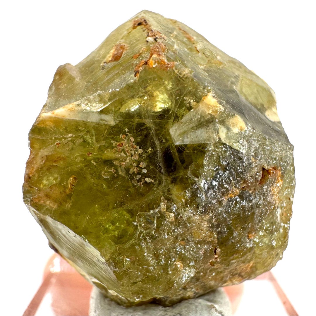 Andradite-grossular Garnet | Natural Green Crystal, Raw Mineral ...