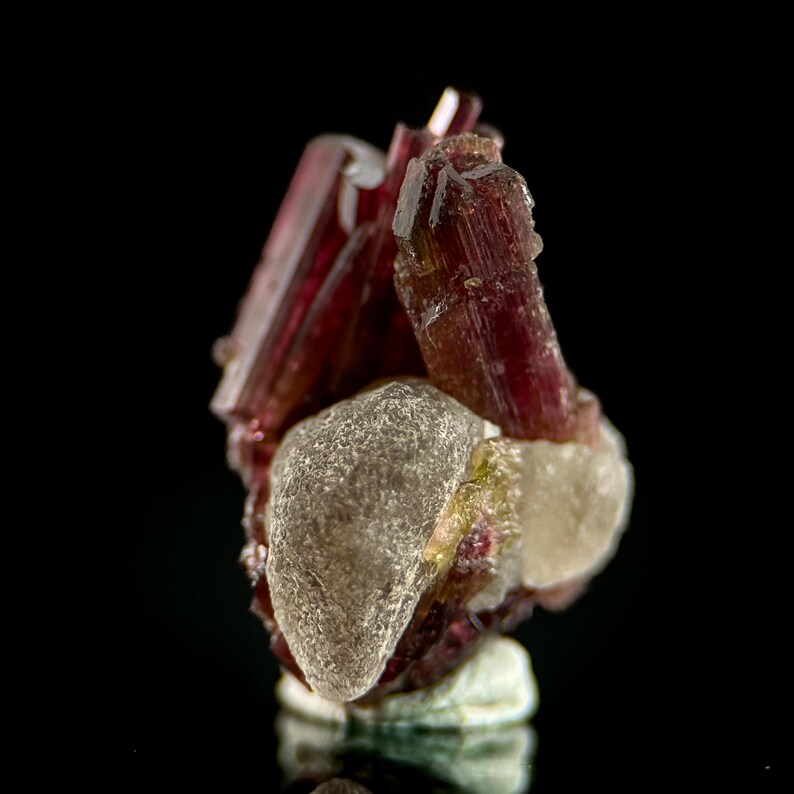 Rubellite Tourmaline With Quartz | Red Tourmaline Crystal, Mineral ...