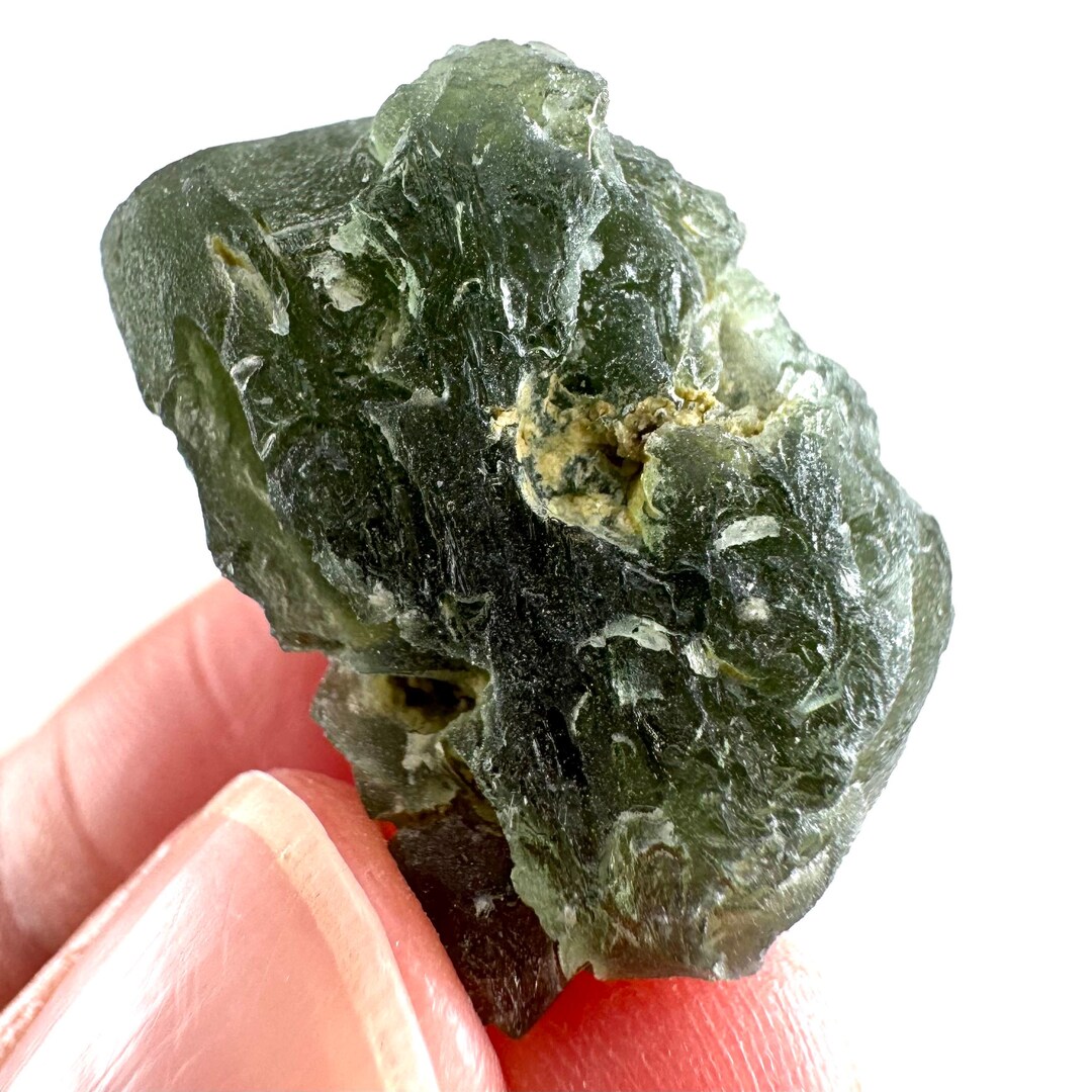 Genuine Raw Moldavite Specimen | Czech Tektite (2.2 X 1.5 Cm) - Etsy