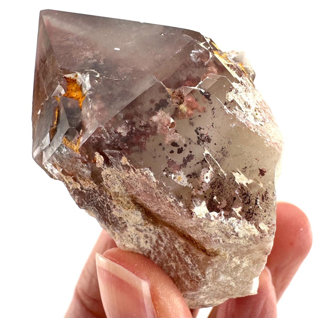 Red Hematite Quartz Cluster | Zimbabwe Crystal Point - Etsy