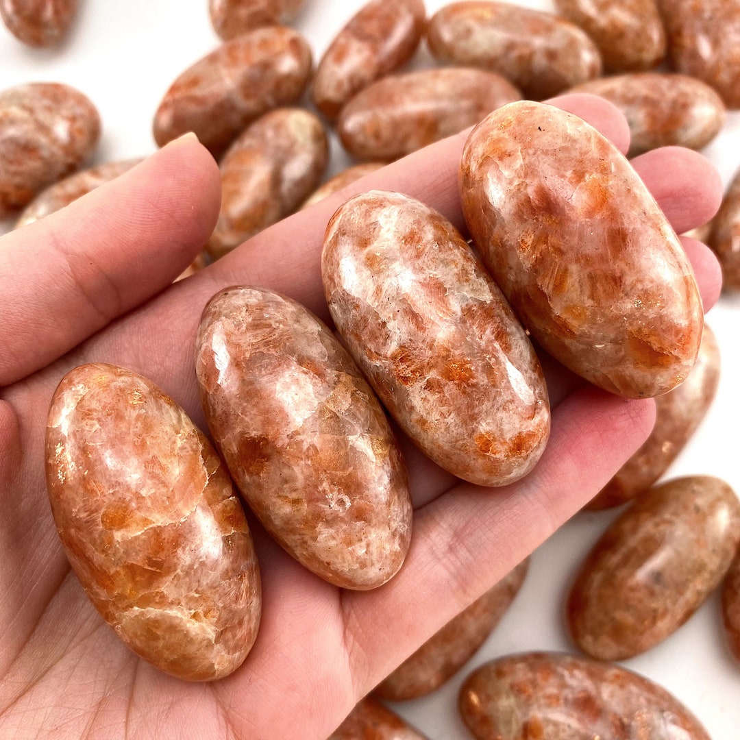 ONE Polished Sunstone, Tumbled Sunstone, Sunstone Crystal, Sunstone ...