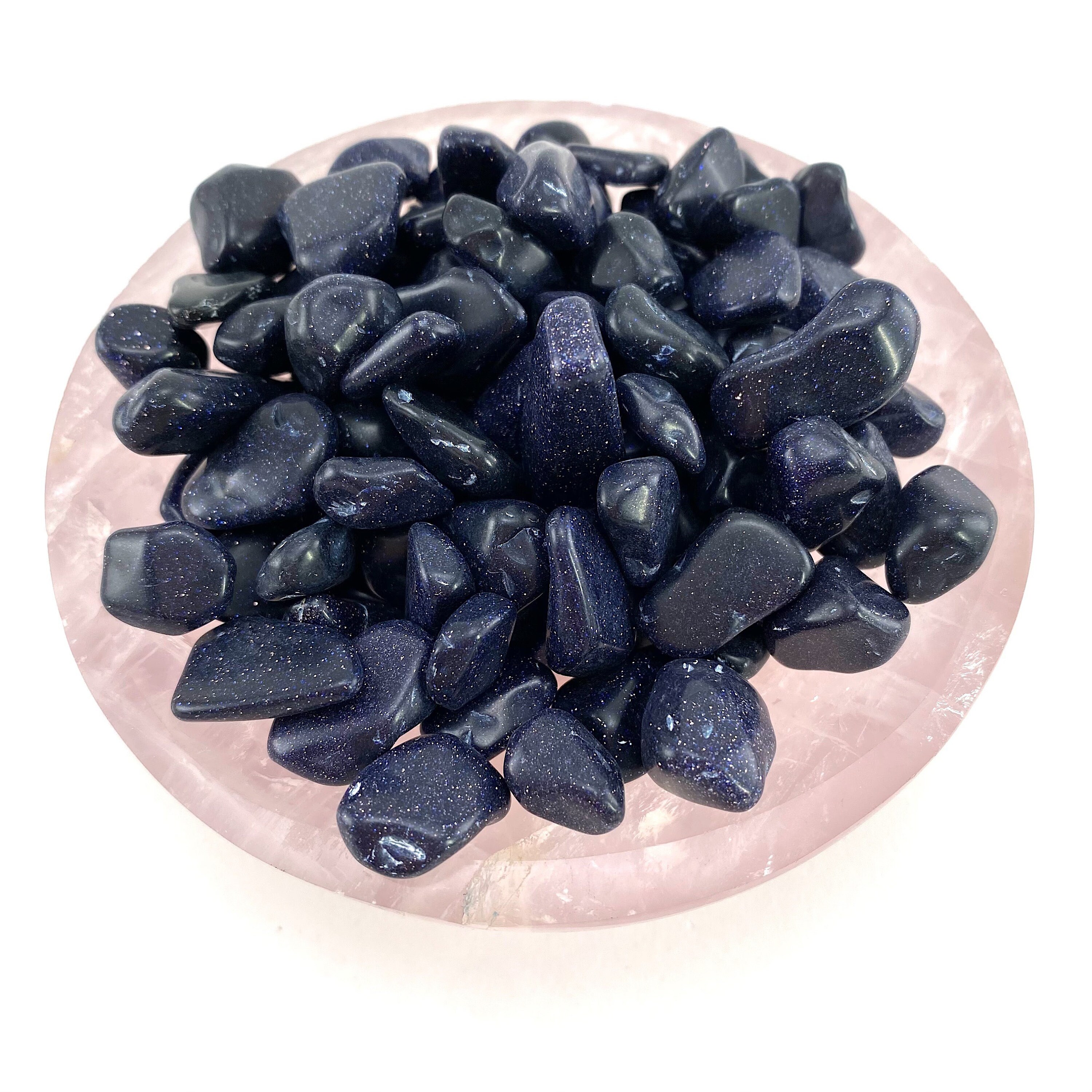 20g of Blue Goldstone mini tumbled stones tumbled crystal | Etsy