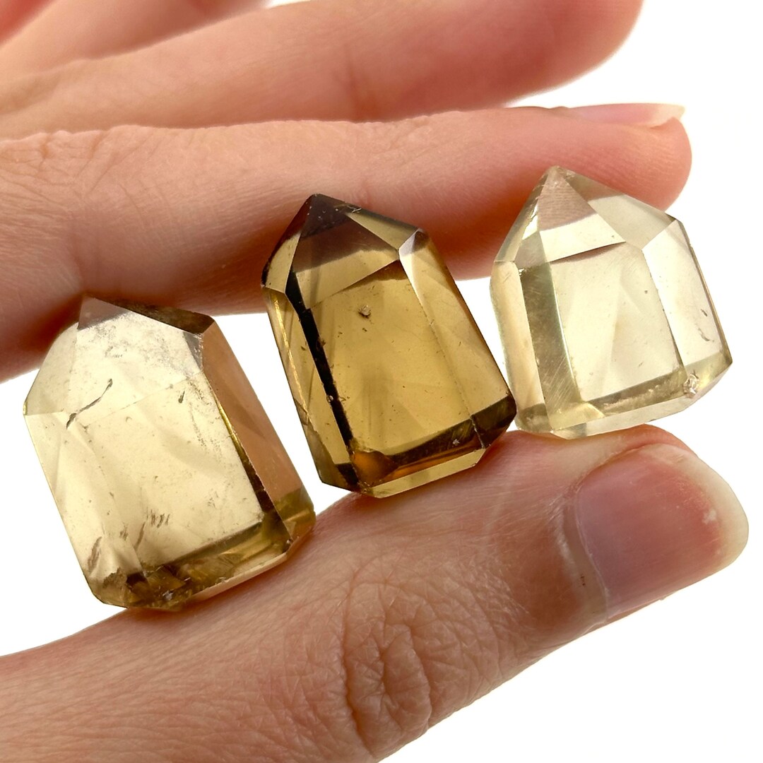 ONE Natural Citrine Mini Point, Smoky Citrine Point, Polished Natural Citrine, Genuine Citrine ...