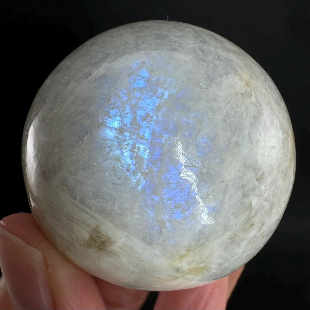 Moonstone Sphere, Rainbow Moonstone, Crystal Ball, Crystal Sphere, Blue ...