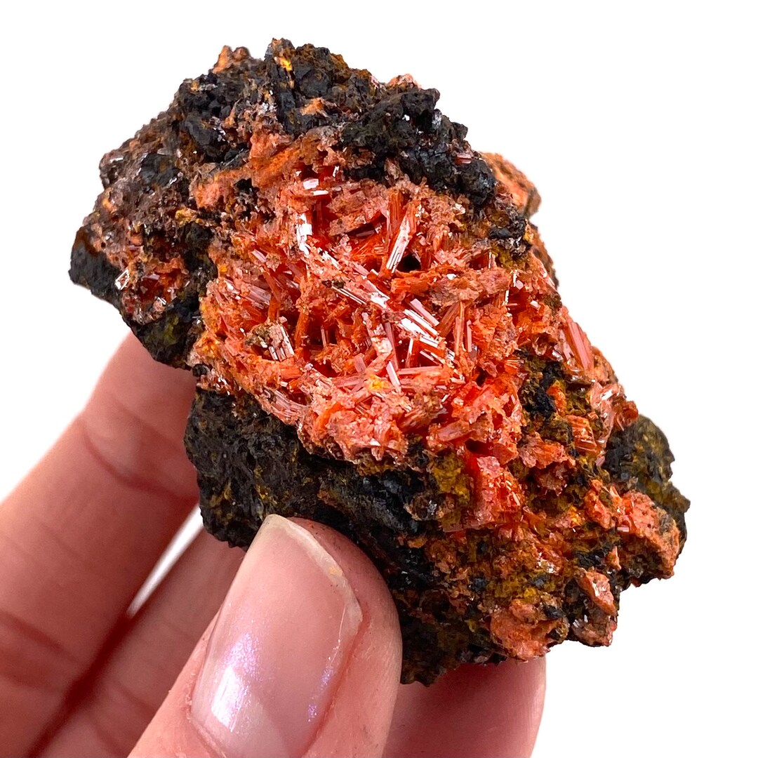 Crocoite Specimen (australia), Raw Crocoite, Crocoite Crystal, Orange ...
