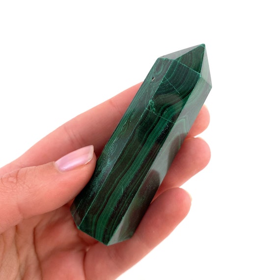 Home Décor Home & Living Stunning Malachite Point Malachite Crystal ...