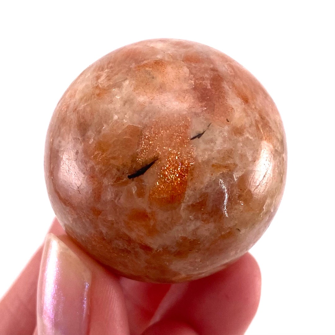 Sunstone Sphere, Polished Sunstone, Sunstone Crystal, Sunstone Ball, Crystal Ball, Crystal ...