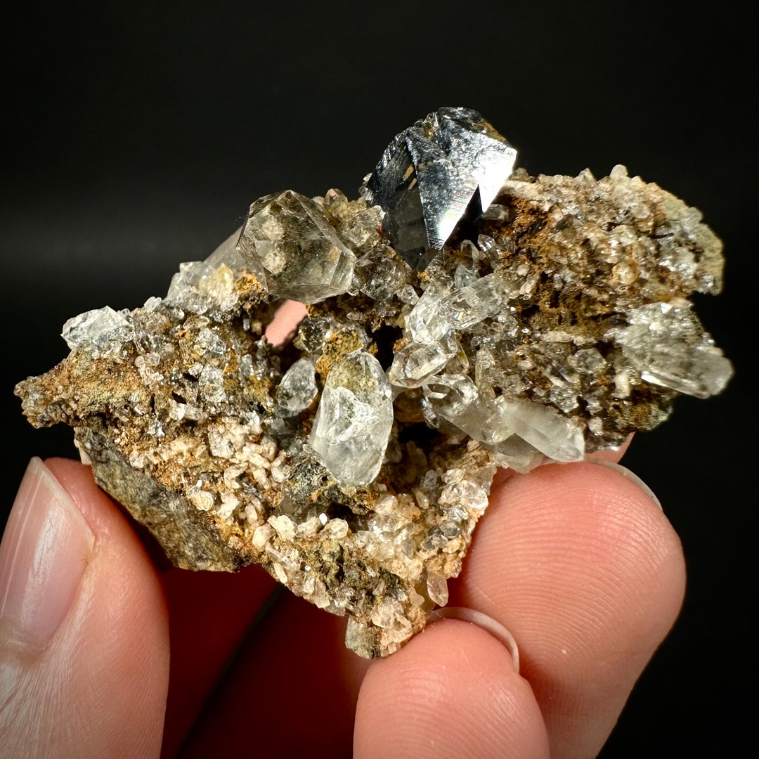 Anatase & Quartz on Matrix (pakistan) | Anatase Crystal, Terminated ...