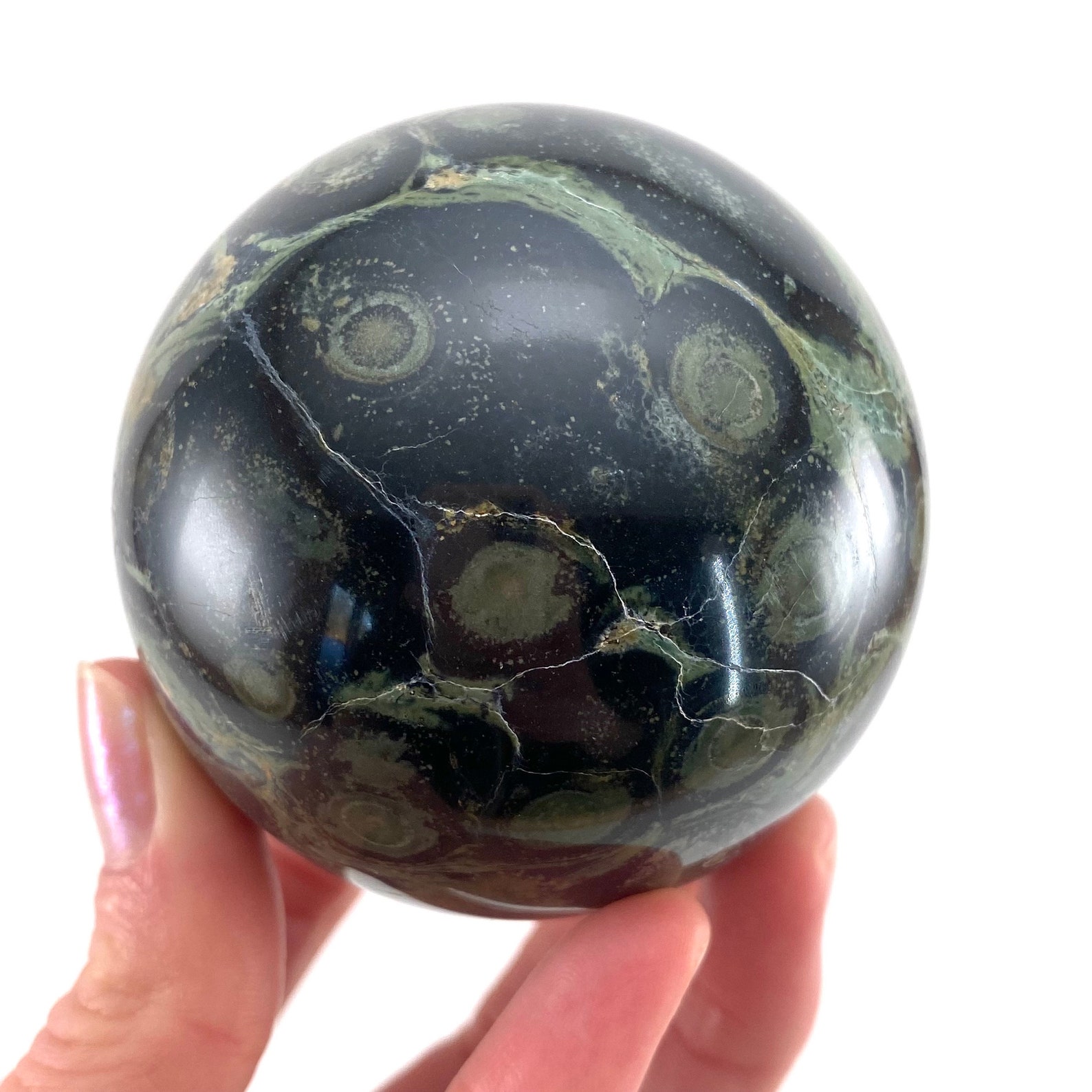 Kambaba Jasper Sphere | Large Crystal Ball (67mm) - Etsy