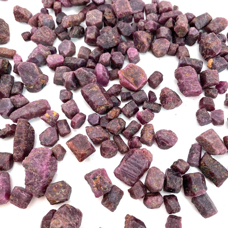 ONE Raw Ruby natural red ruby red ruby etched ruby | Etsy