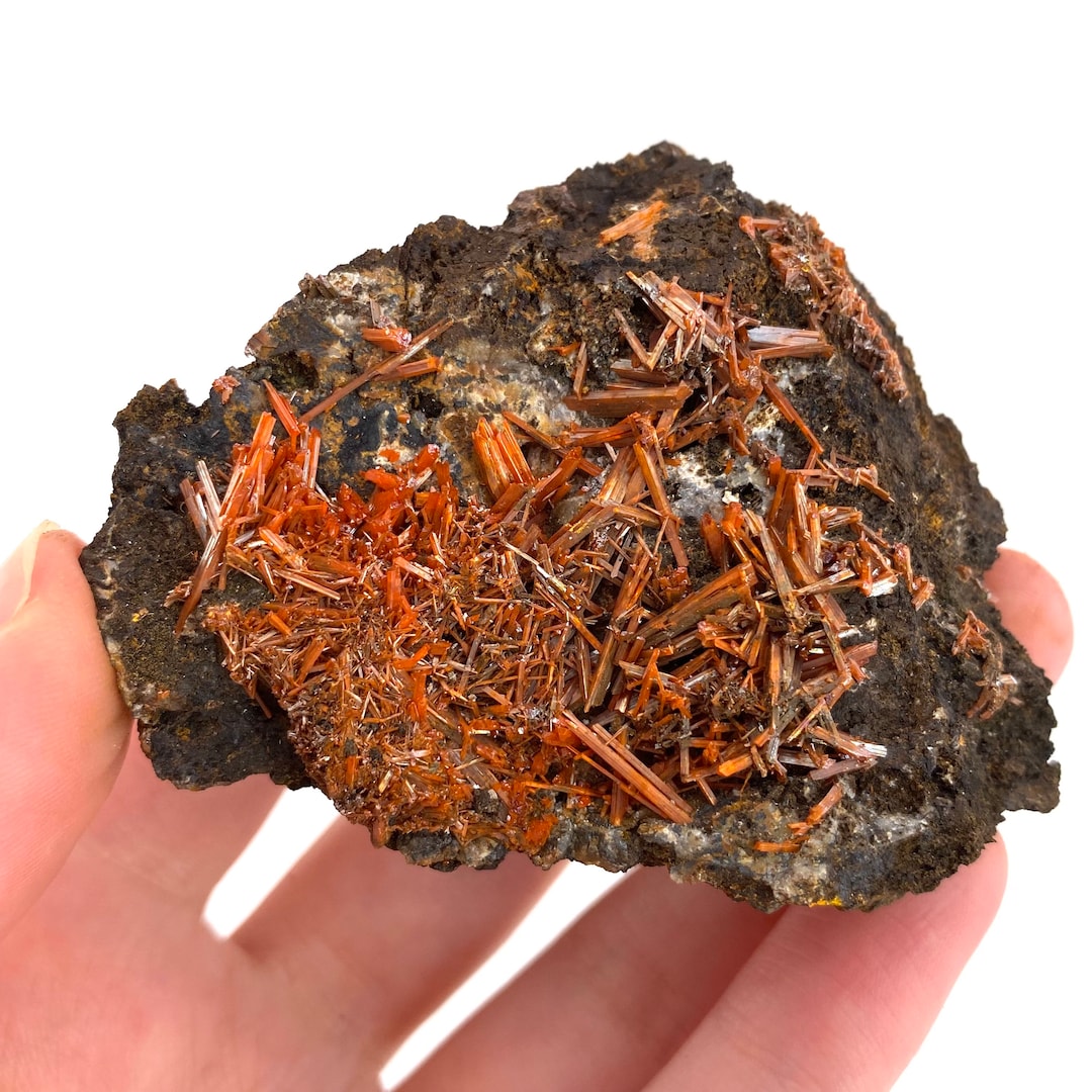 Crocoite Specimen (australia), Raw Crocoite, Crocoite Crystal, Orange ...