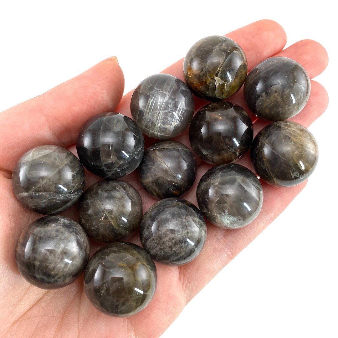 Grey Moonstone Sphere, Crystal Ball, Moonstone Sphere, Grey Moonstone ...