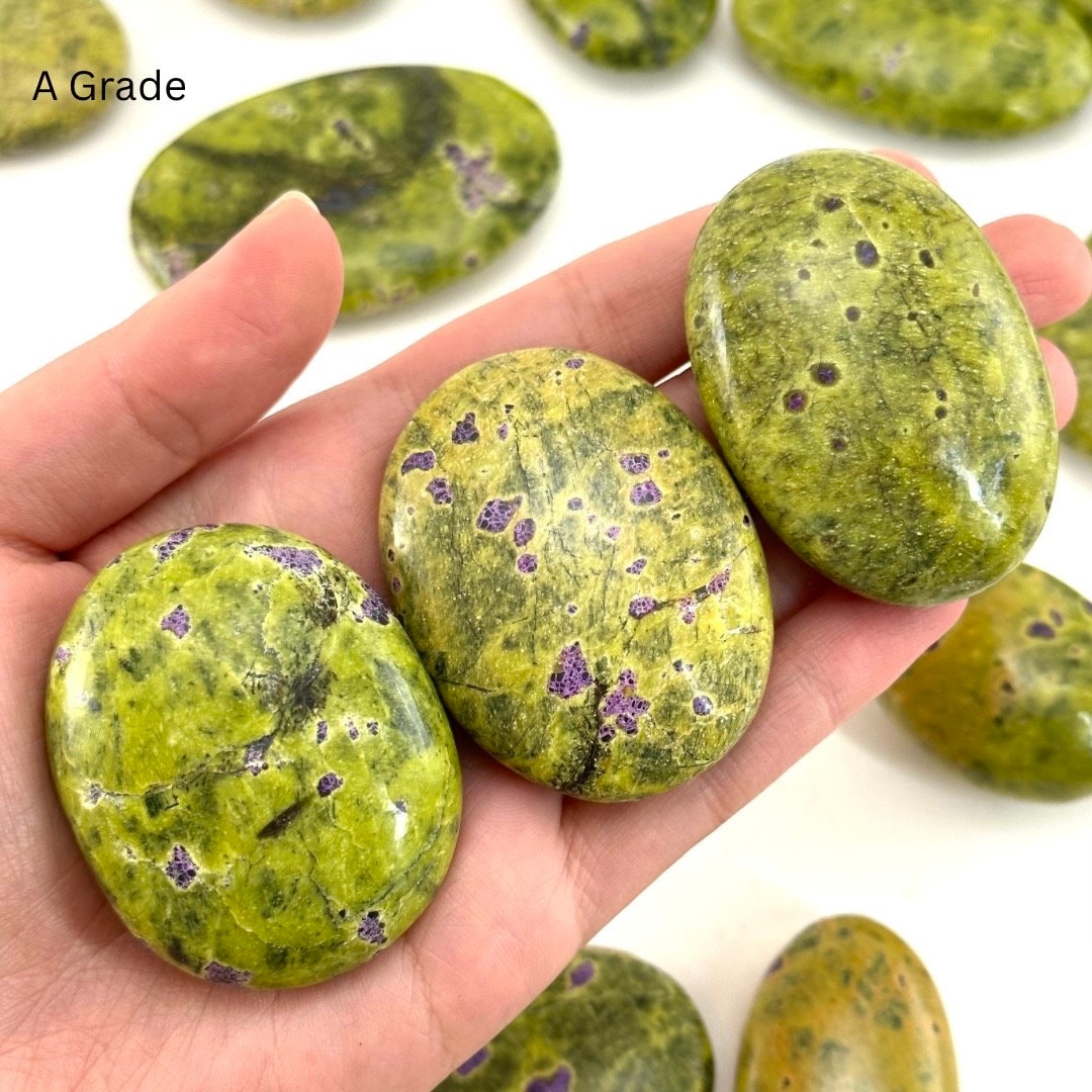 Rare! Atlantisite Palm Stone | Atlantisite Palmstone, Worry Stone ...