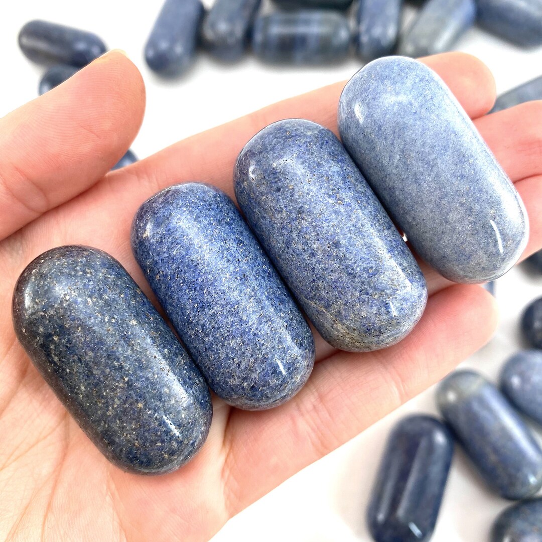 ONE Polished Lazulite Stone, Natural Lazulite, Tumbled Lazulite ...