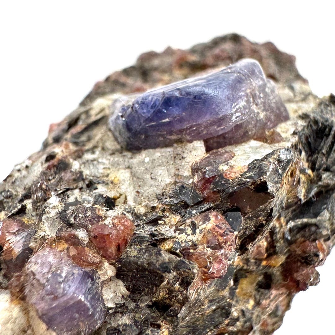 Sapphire on Matrix (madagascar) | Natural Blue Sapphire, Purple ...