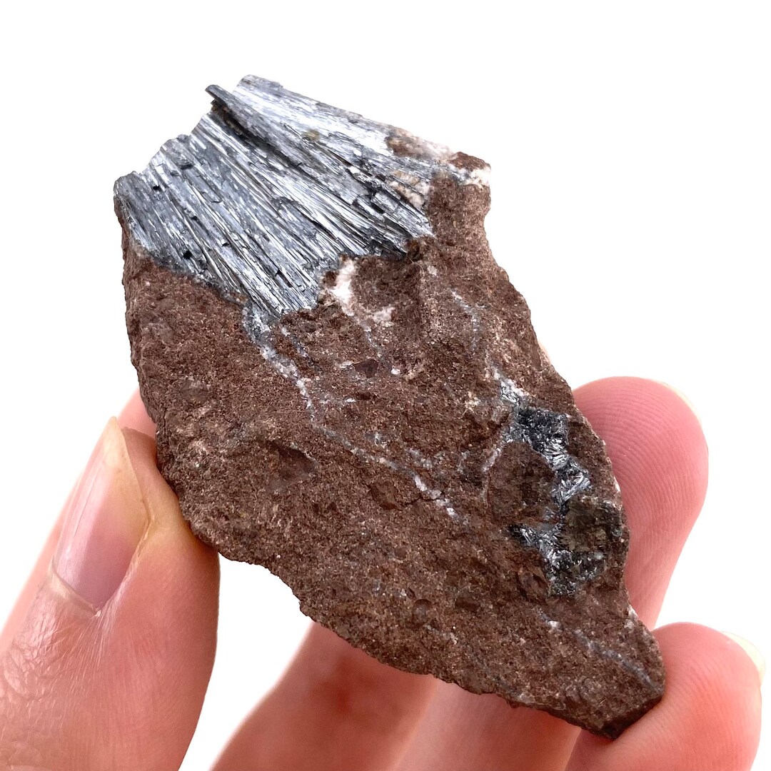 Metallic Pyrolusite Crystal (morocco), Raw Pyrolusite, Pyrolusite ...