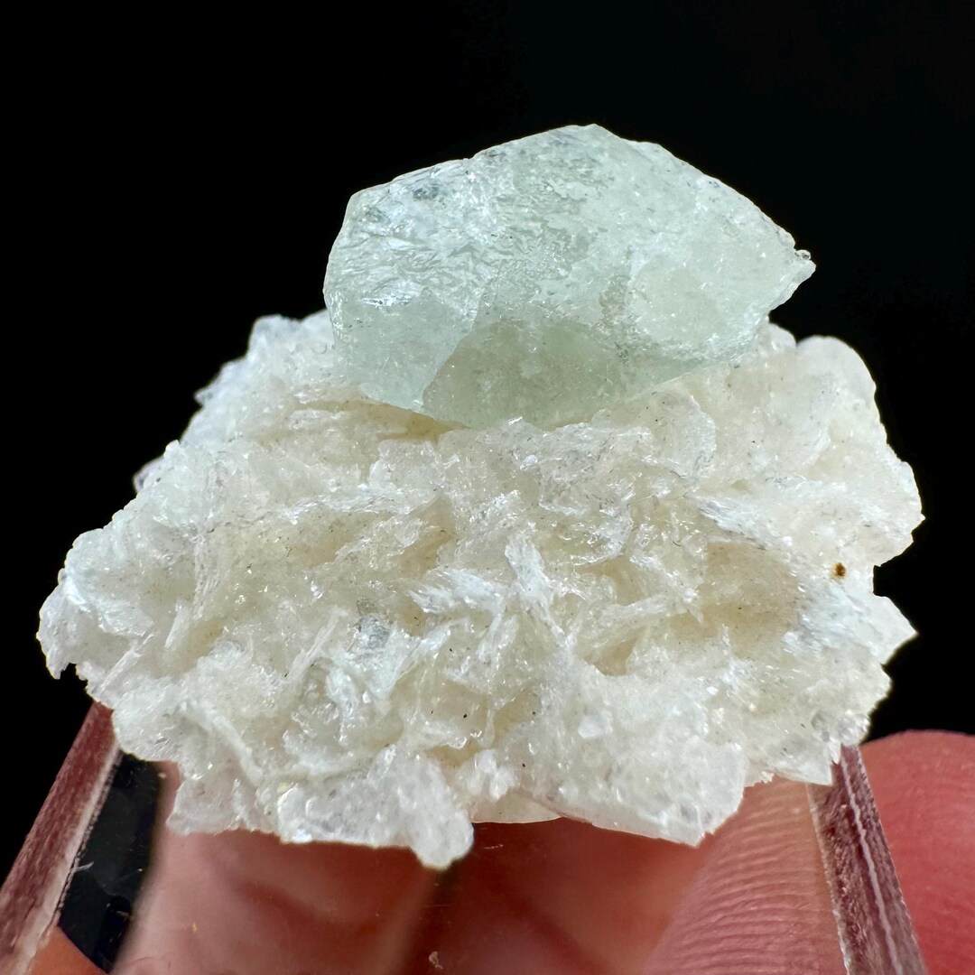 Rare! Herderite on Albite (pakistan) | Green Herderite Crystal, Natural ...