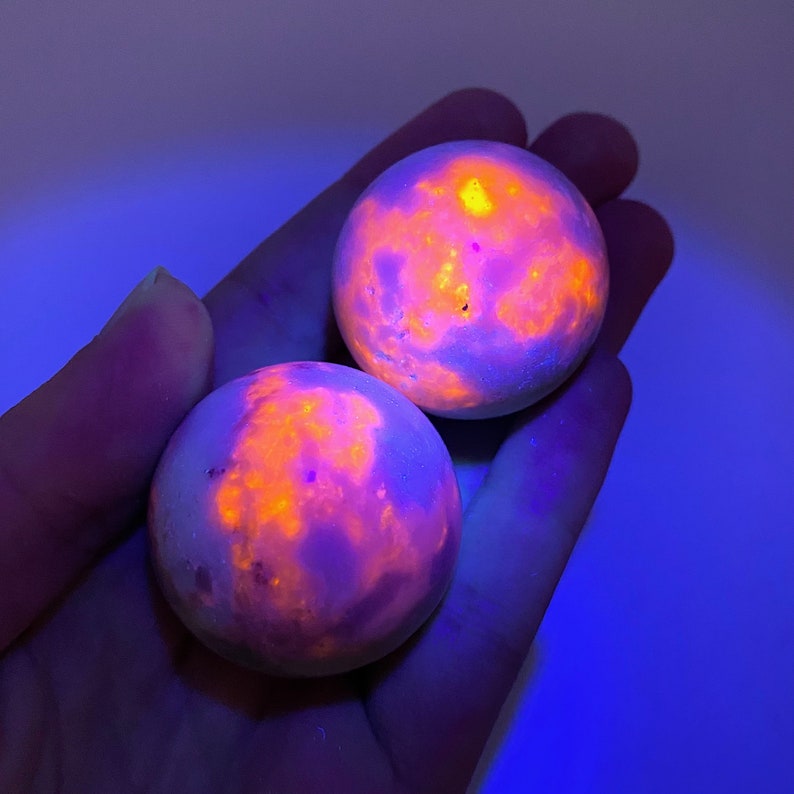 Rare Uv-reactive Hackmanite Sphere Crystal Ball Hackmanite | Etsy