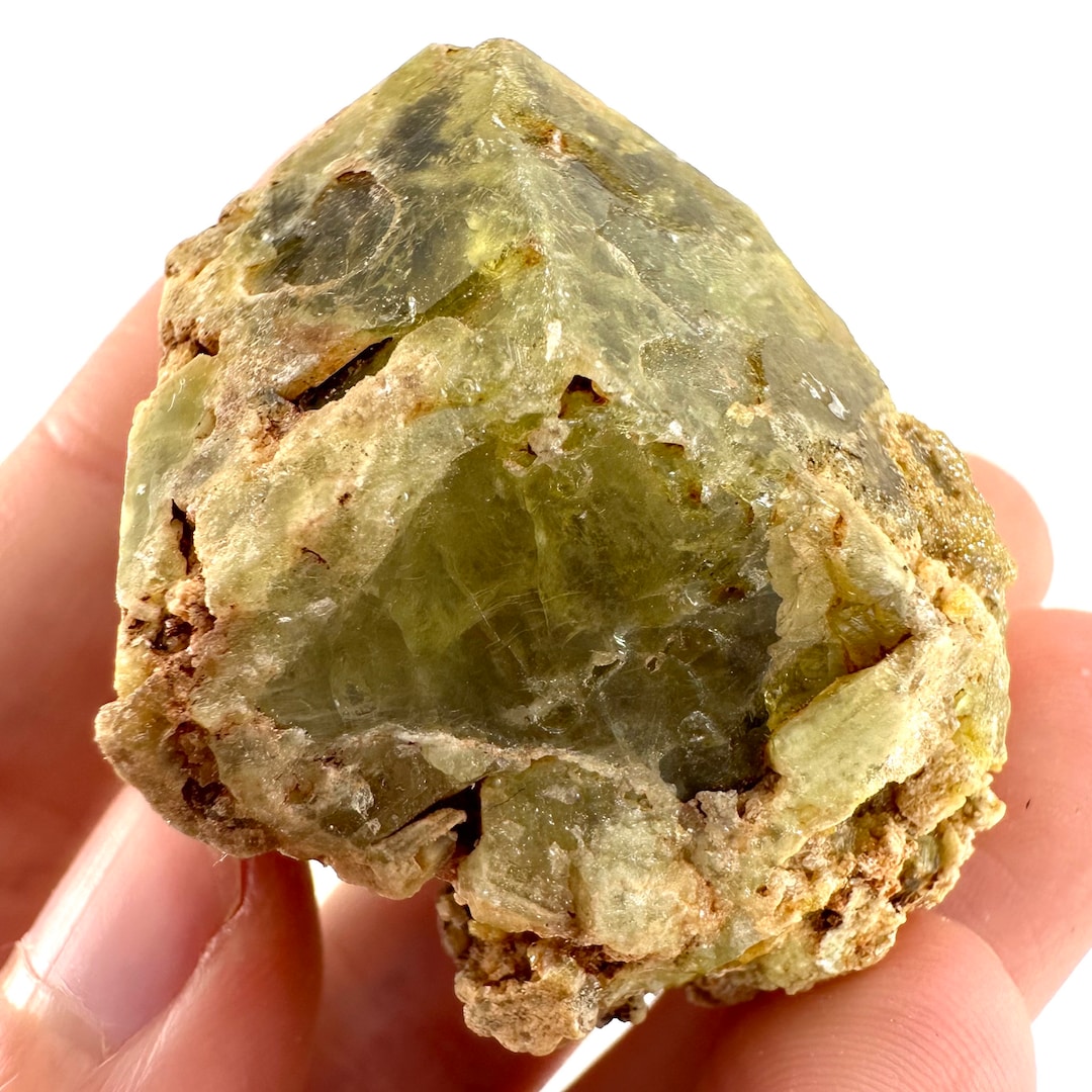 Andradite-grossular Garnet mali Green Garnet, Raw Garnet Crystal ...