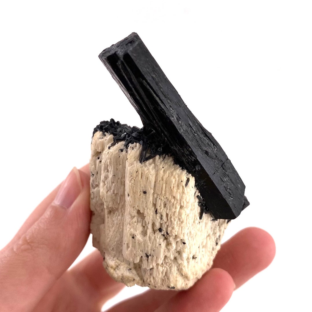 Black Tourmaline on Feldspar (namibia), High Grade Black Tourmaline ...