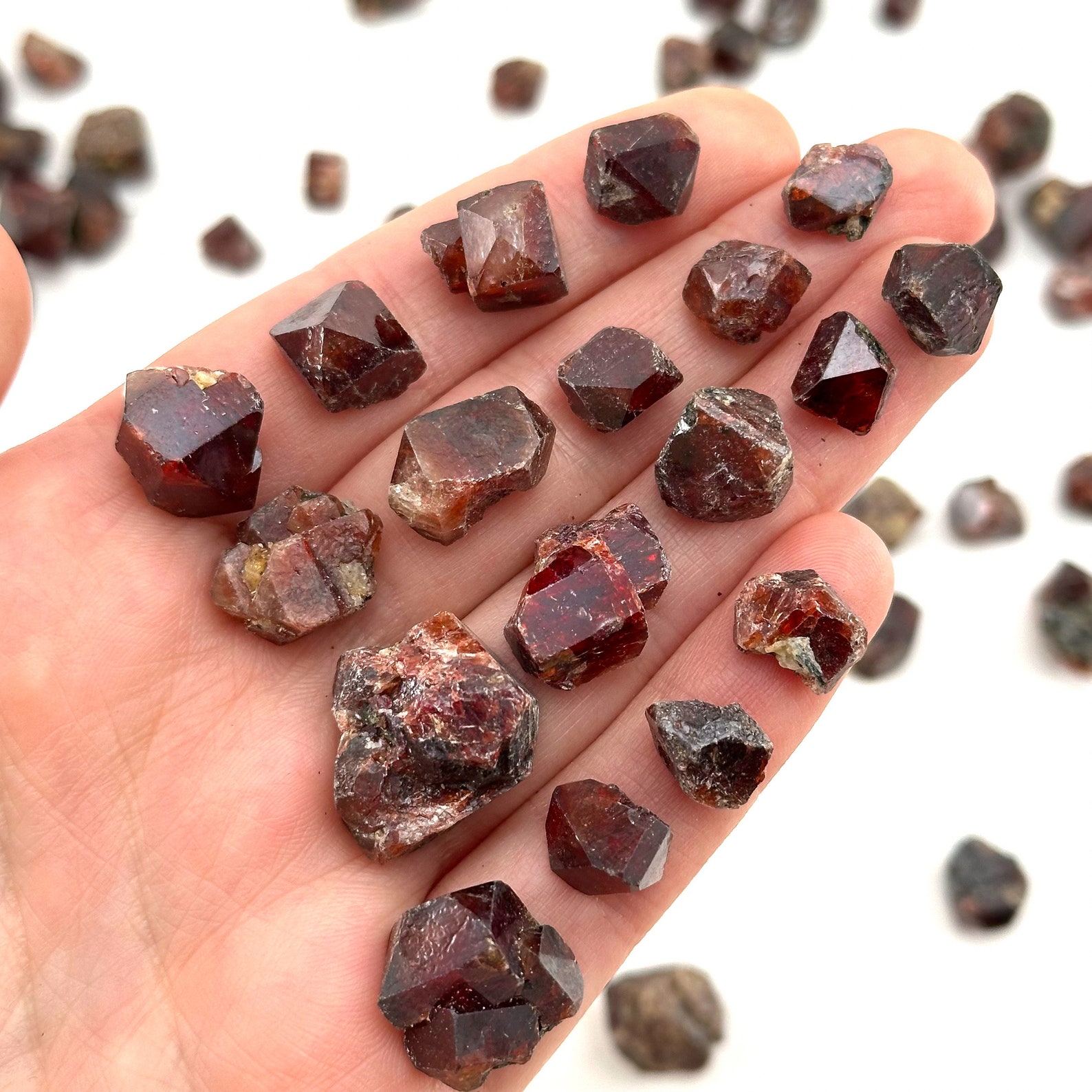 Red Zircon Crystal | Natural Raw Mineral Specimen, December Birthstone ...