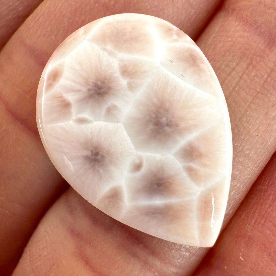 Pink Natrolite Cabochon, Pink Larimar Cabochon, Gemstone Cabochon ...