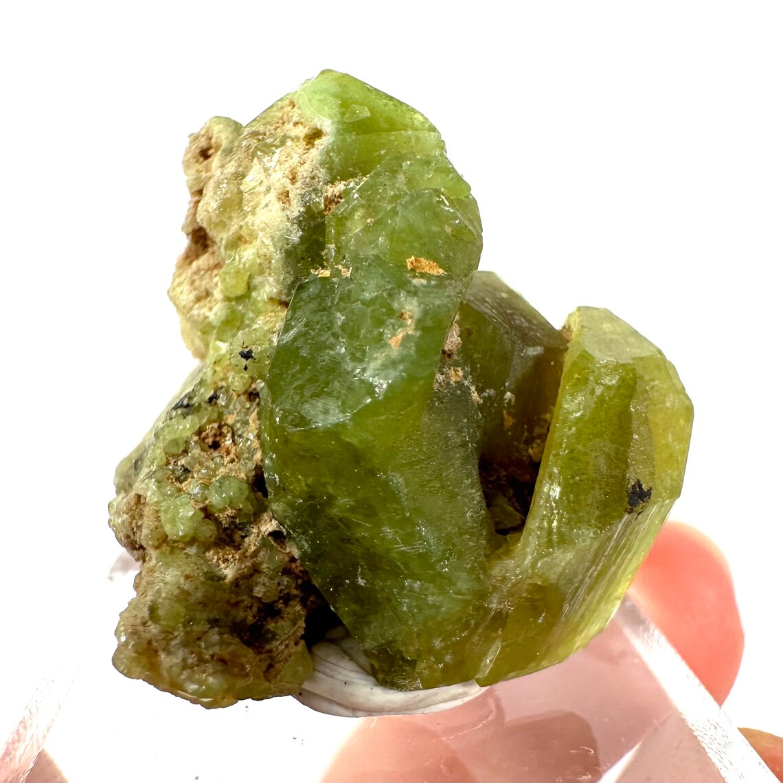 Green Garnet Crystal | Raw Andradite-grossular Mineral Specimen - Etsy