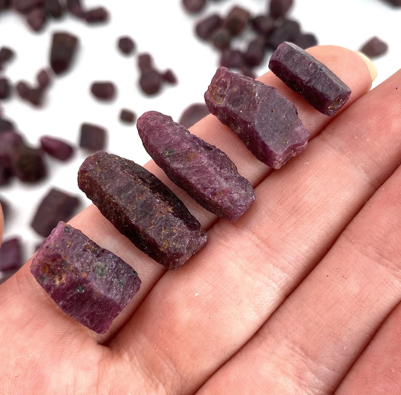 ONE Raw Ruby natural red ruby red ruby etched ruby | Etsy