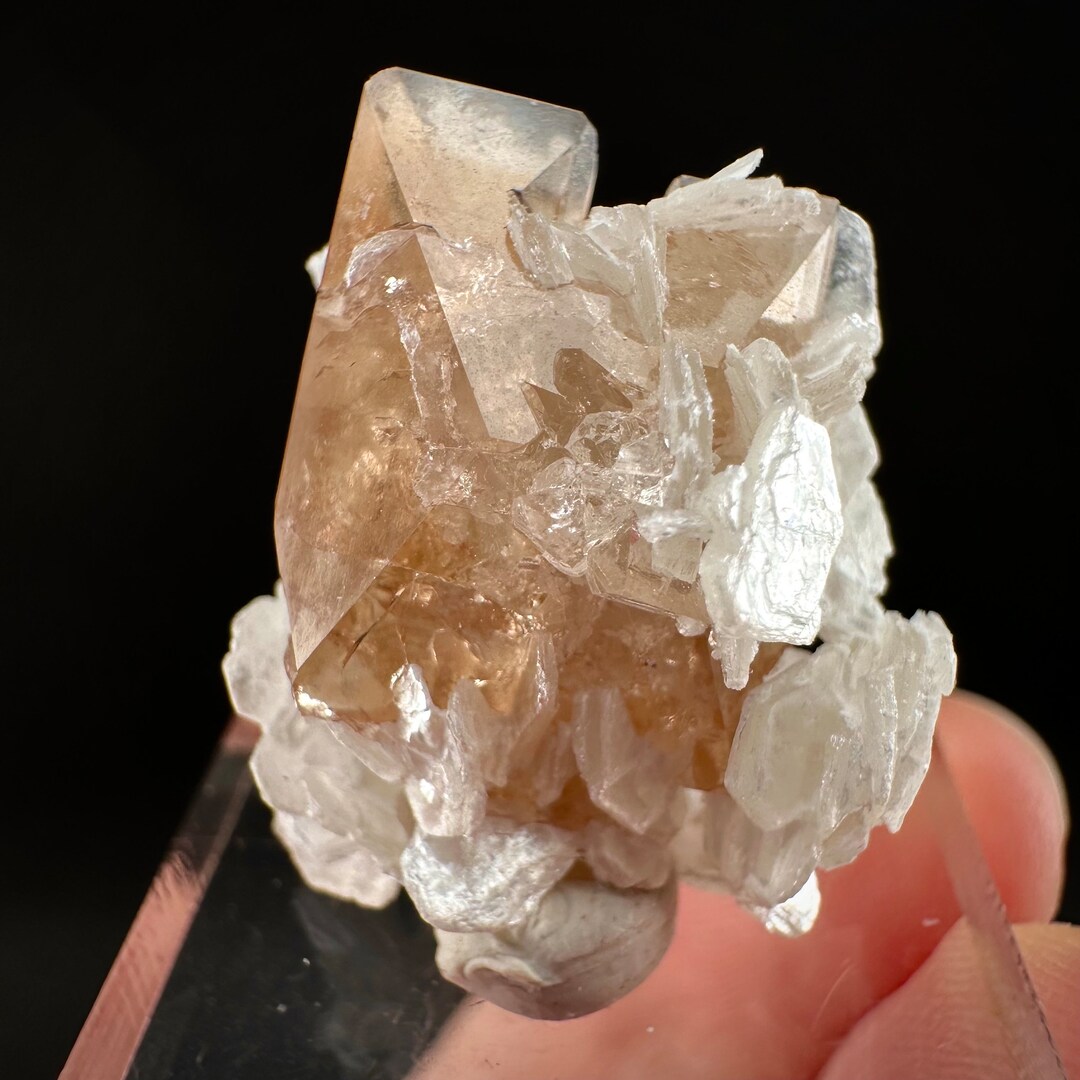 Champagne Topaz on Albite Matrix pakistan Topaz Crystal - Etsy