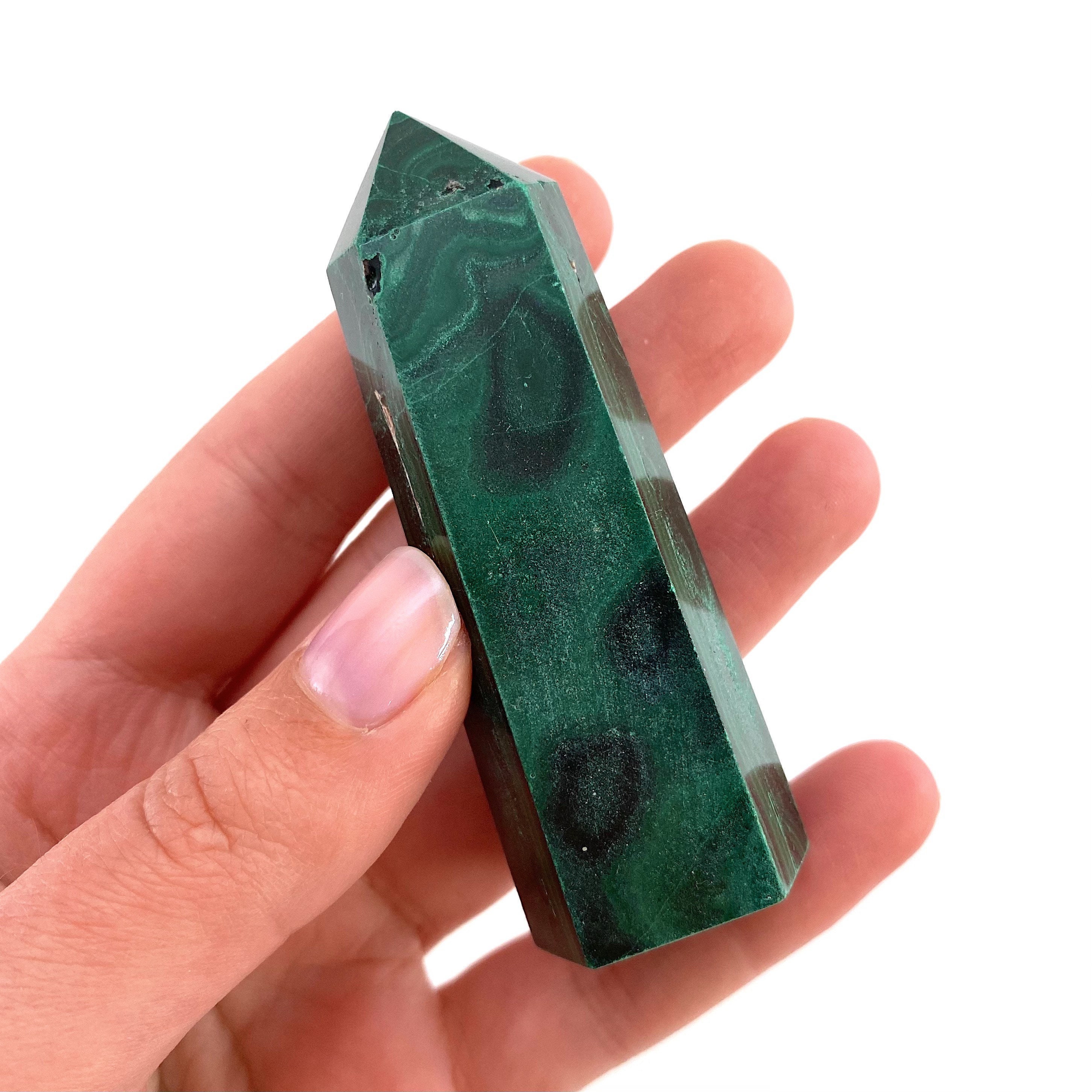 Home Décor Home & Living Stunning Malachite Point Malachite Crystal ...