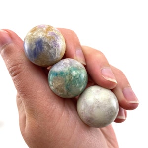 UV Reactive Hackmanite Sphere | Fluorescent Crystal Ball - Etsy