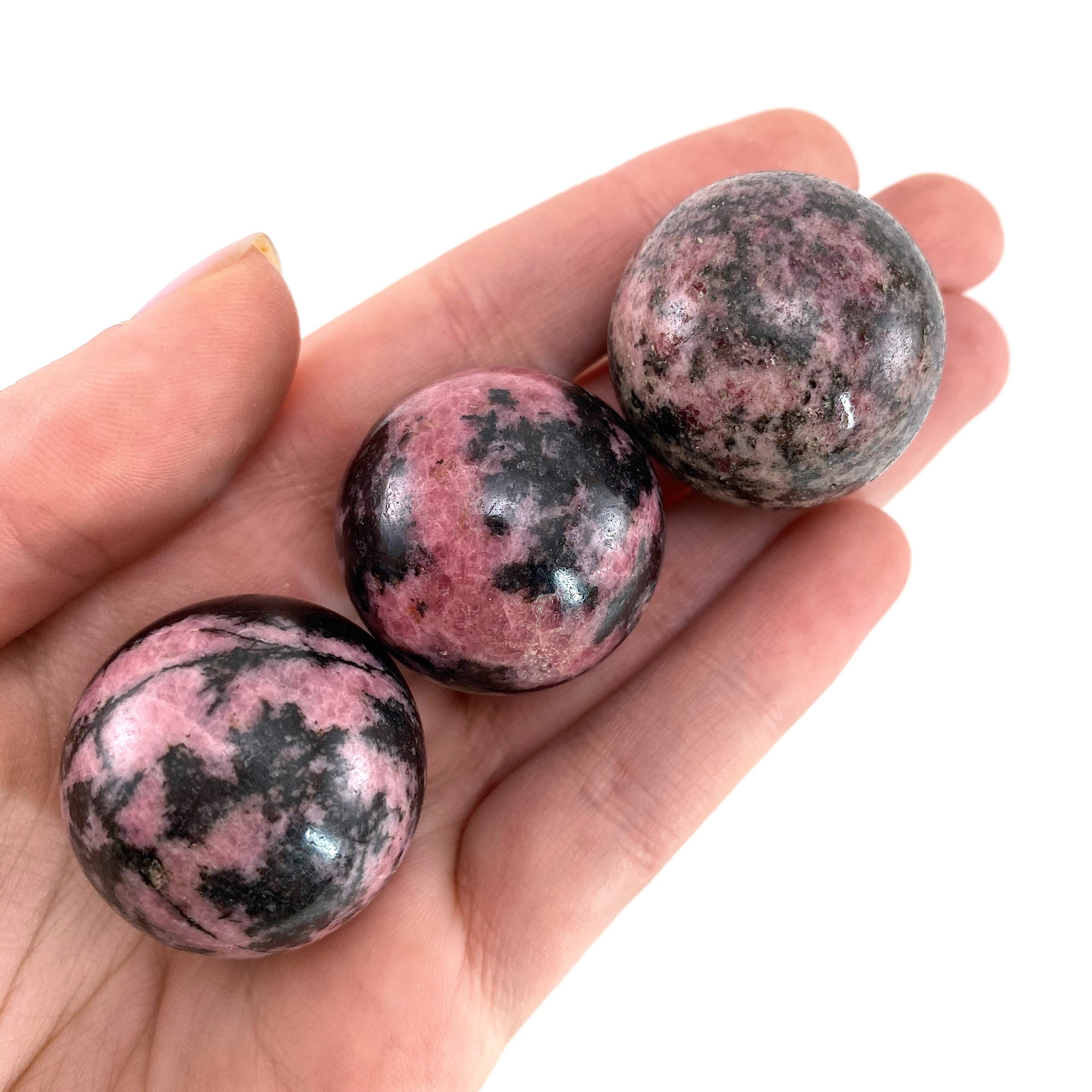 Rhodonite Sphere Crystal Ball Rhodonite Sphere Rhodonite | Etsy