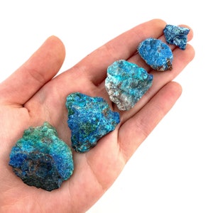 ONE Raw Shattuckite & Chrysocolla Specimen (namibia), Raw Shattukite ...