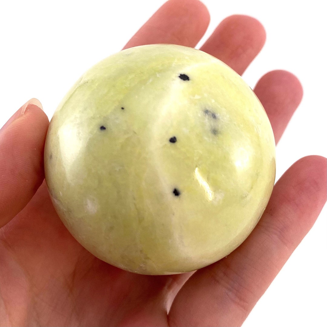Yellow Serpentine Sphere | Crystal Ball (52mm) - Etsy