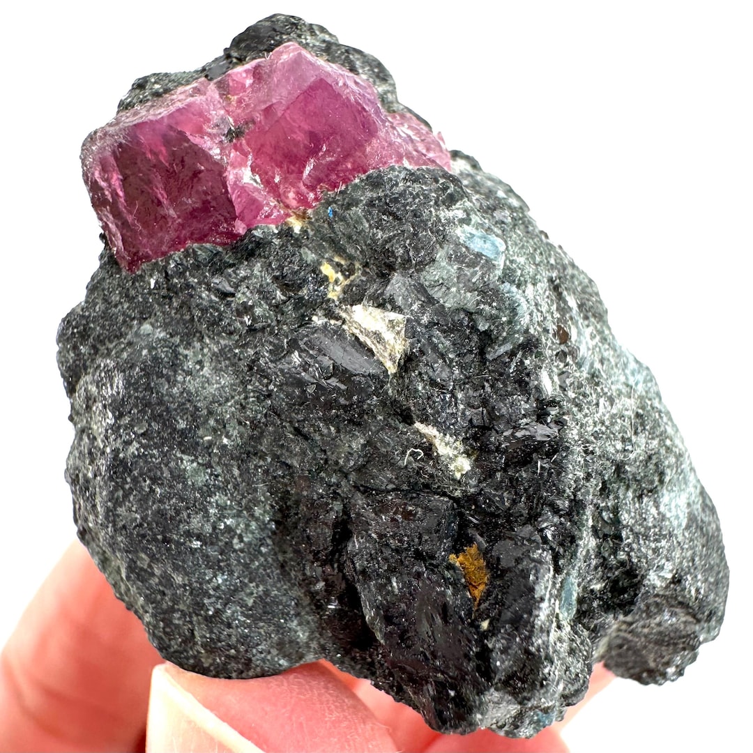 Ruby & Blue Kyanite on Matrix | Natural Crystal, Mineral Specimen From ...