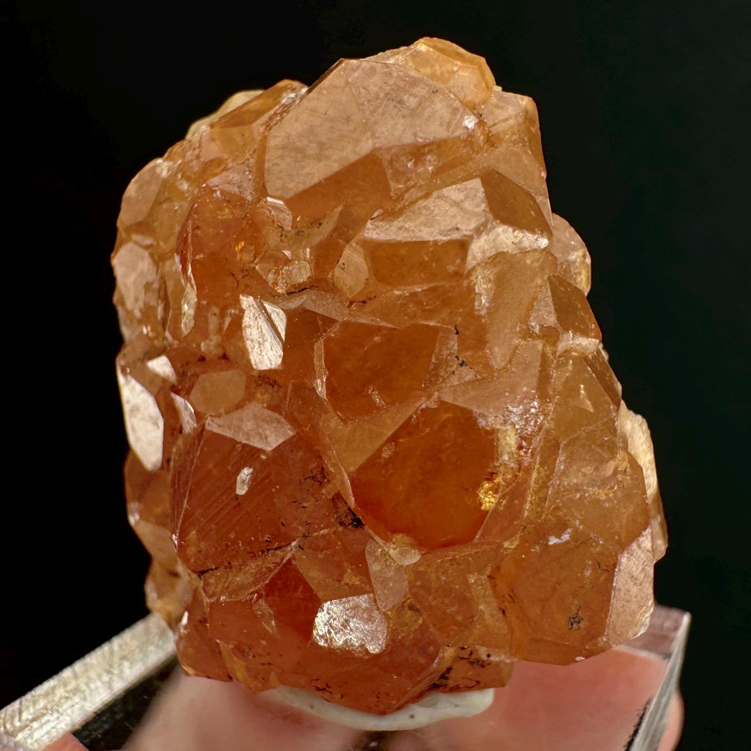 Hessonite Garnet (pakistan) | Rare Garnet, Orange Garnet Crystal ...