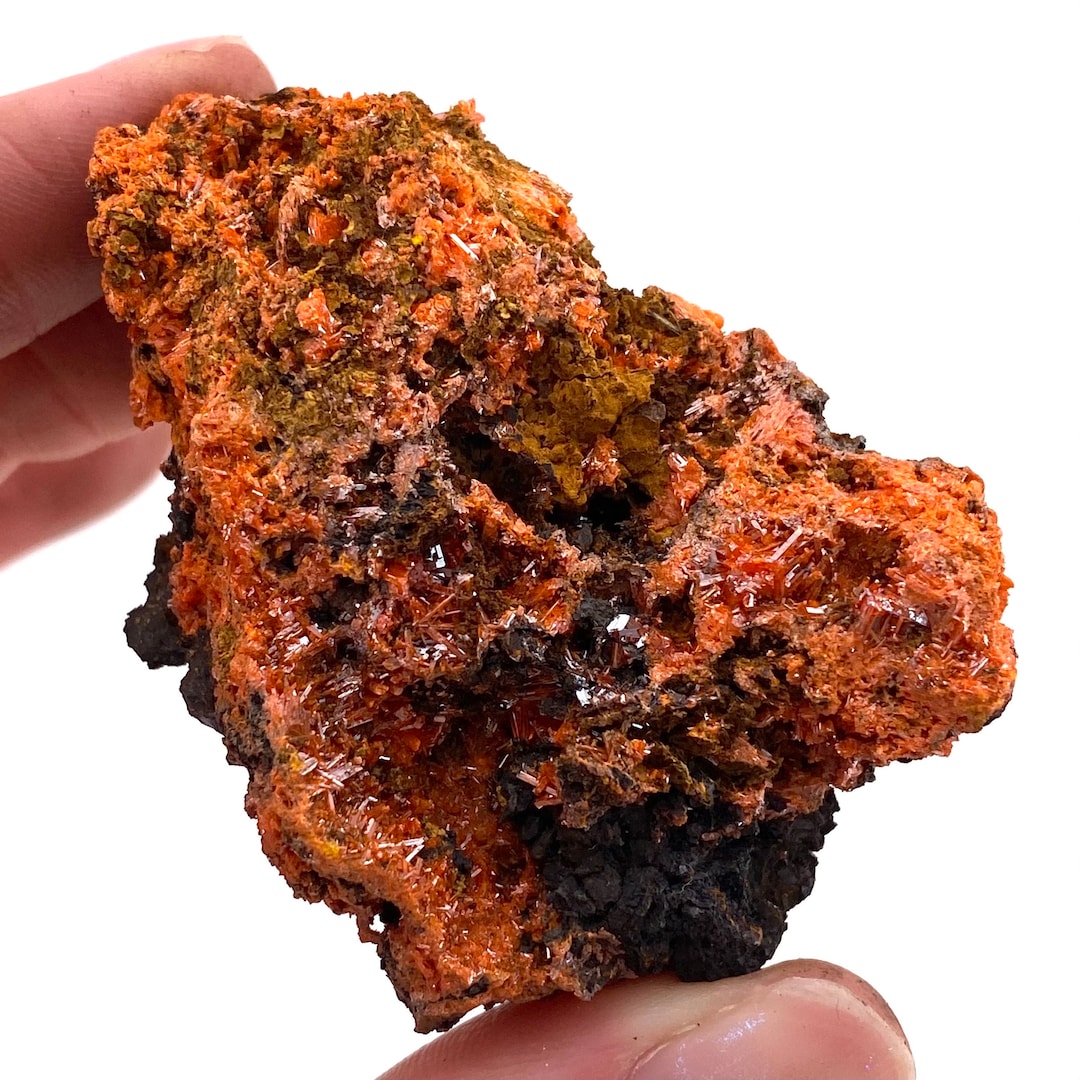 Crocoite Specimen australia, Raw Crocoite, Crocoite Crystal, Orange ...