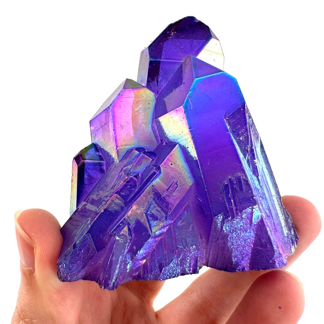Purple Aura Quartz Cluster, Aura Quartz Cluster, Aura Crystal - Etsy