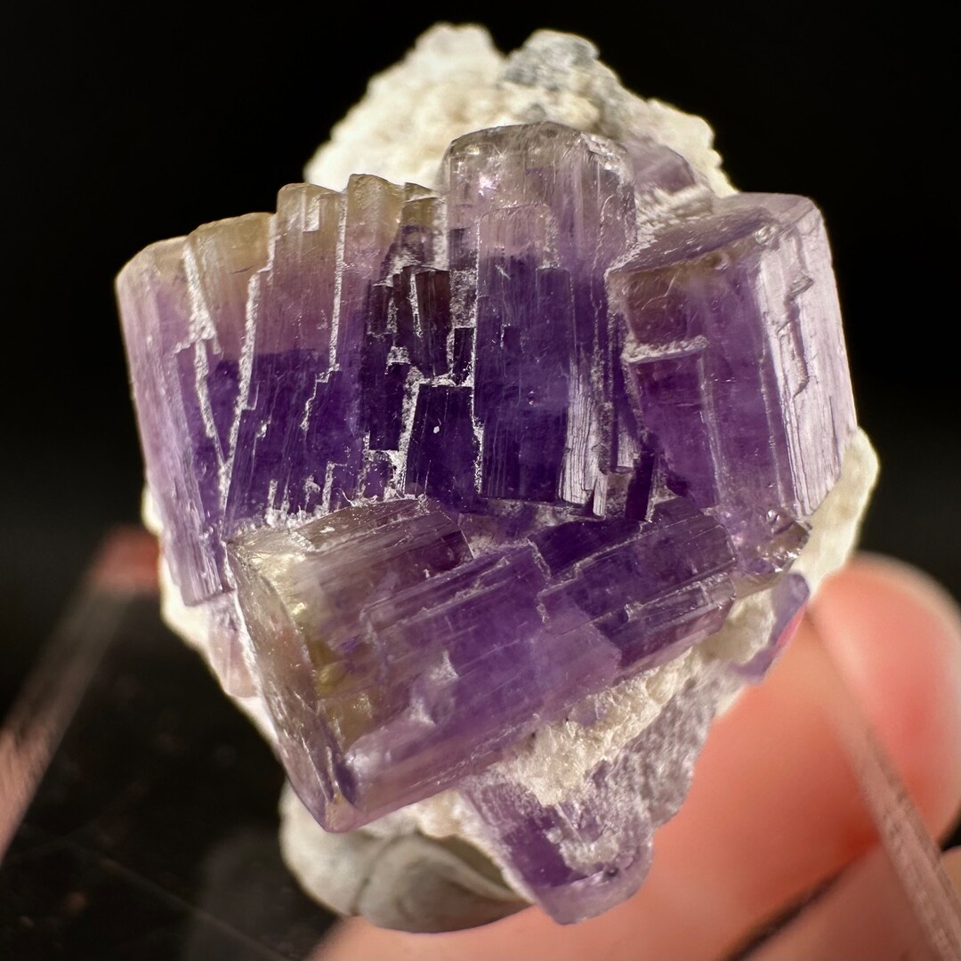 Purple Fluorapatite (afghanistan), Natural Purple Apatite, Terminated ...