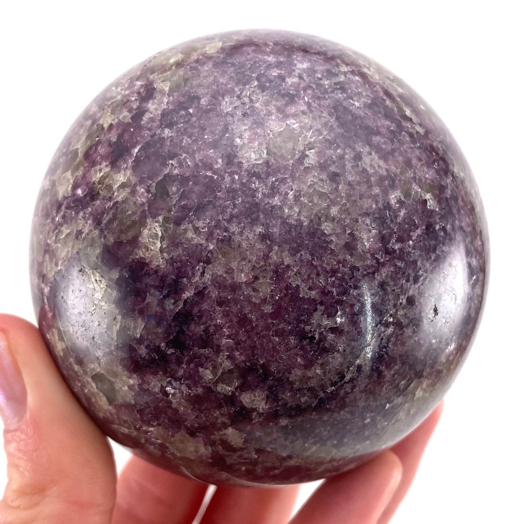 Lepidolite Sphere, Crystal Ball, Lepidolite Crystal Ball, Lepidolite - Etsy