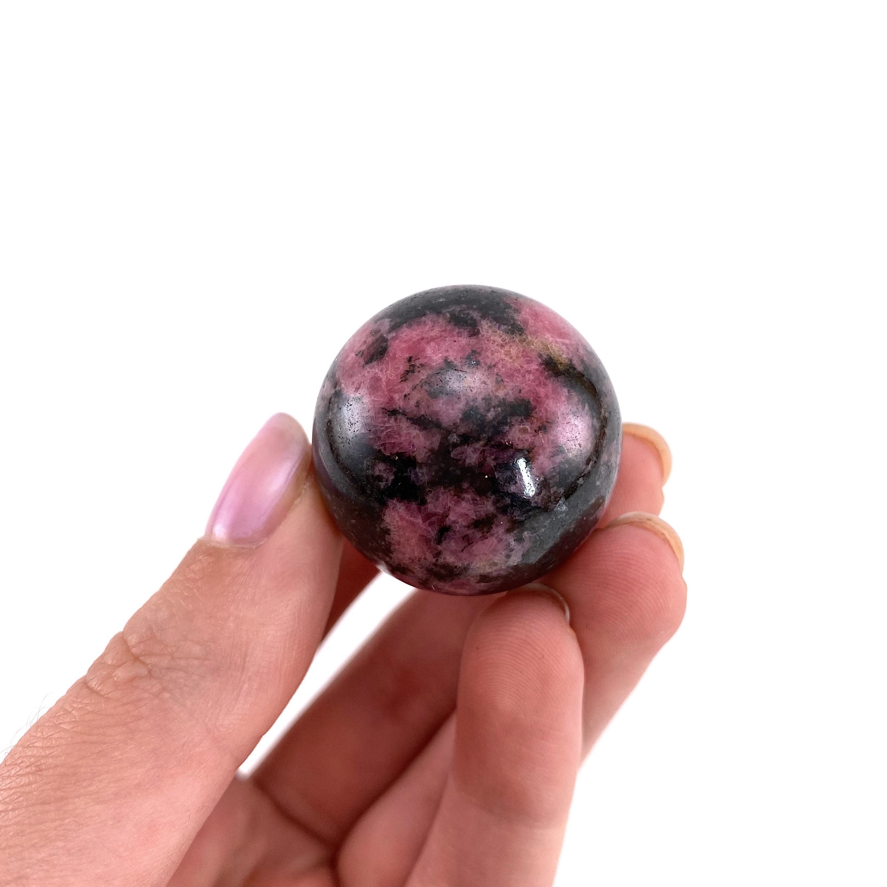 Rhodonite Sphere Crystal Ball Rhodonite Sphere Rhodonite | Etsy