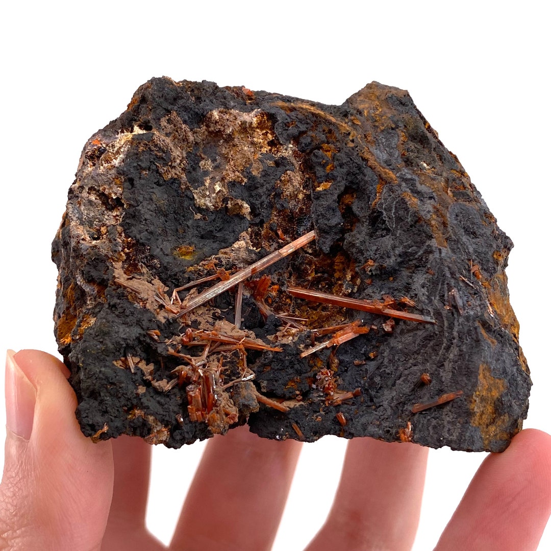 Crocoite Specimen (australia), Raw Crocoite, Crocoite Crystal, Orange ...