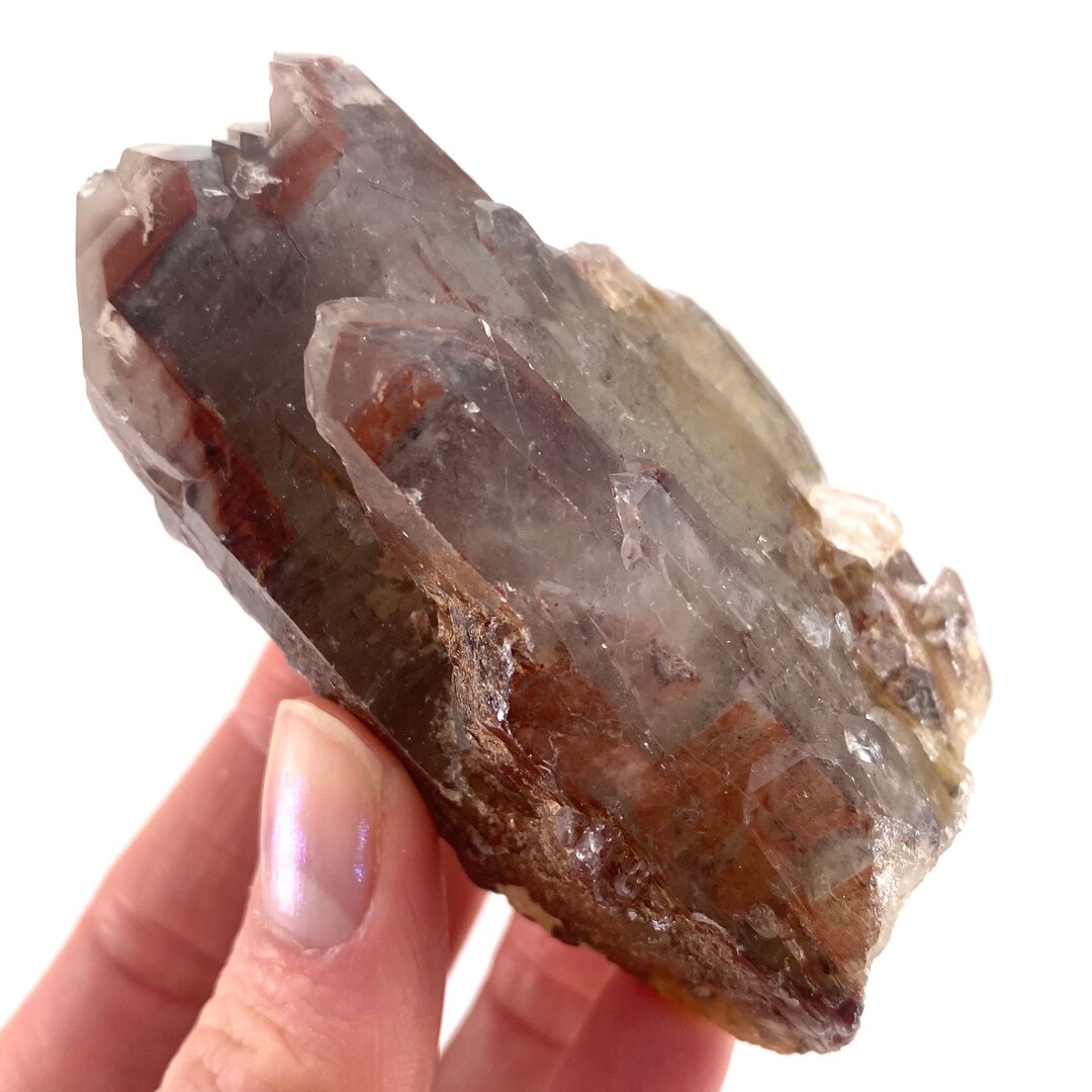 Red Hematite Quartz Cluster | Zimbabwe Crystal Point (7.5 X 4.5 Cm) - Etsy