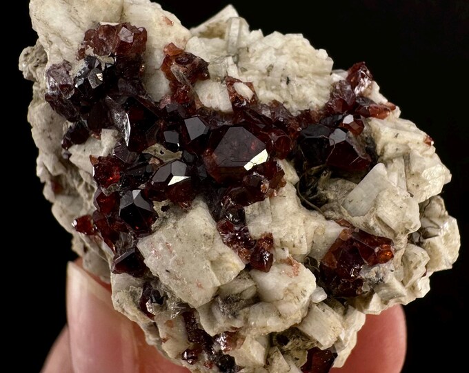 Spessartine Garnet With Albite & Black Tourmaline (pakistan) | Raw ...