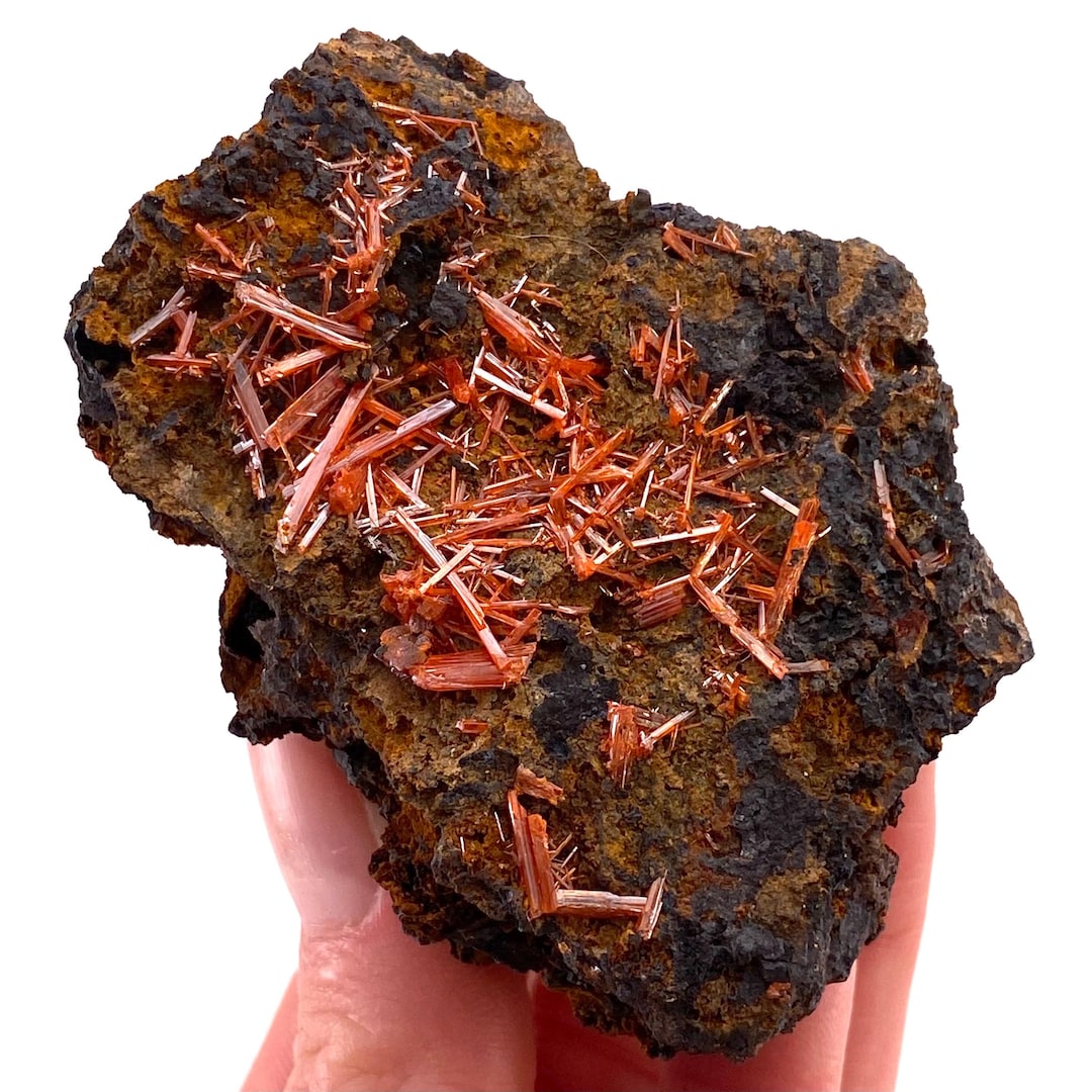 Crocoite Specimen (australia), Raw Crocoite, Crocoite Crystal, Orange ...